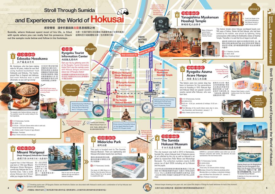 Sumida Walking Guide Katsushika Hokusai